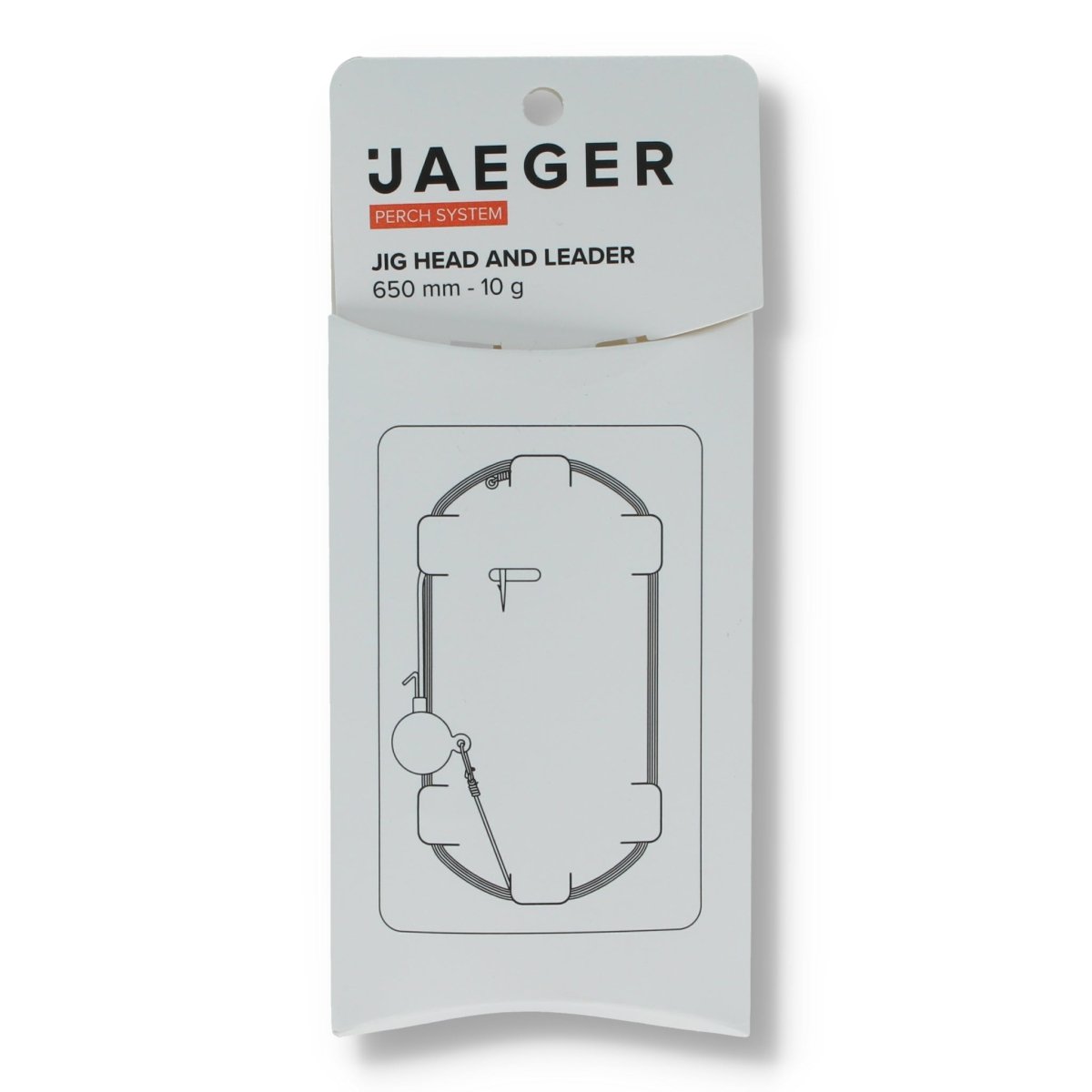 Jaeger Tungsten Jig Head 10g 2/0 + Fluorocarbon Leader 6,5cm / 0,23mm ...